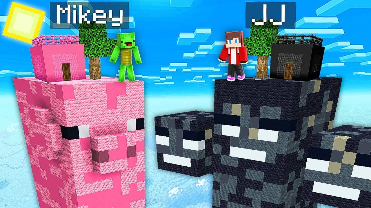 JJ PIGGY PIG vs Mikey WITHER BOSS CHUNK Battle - in Minecraft Challenge ...