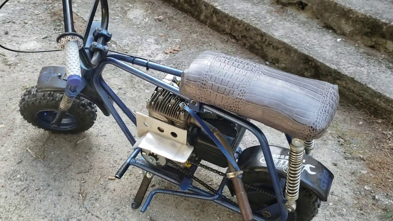 Methanol flathead Briggs on a mini bike.. PRE engines - YouTube