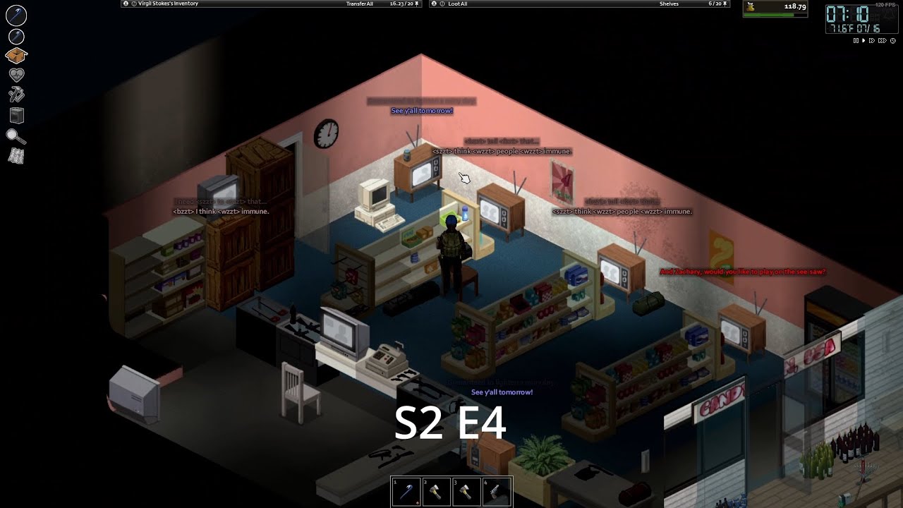 Project Zomboid 16x pop s2e4 HELICOPTER - YouTube