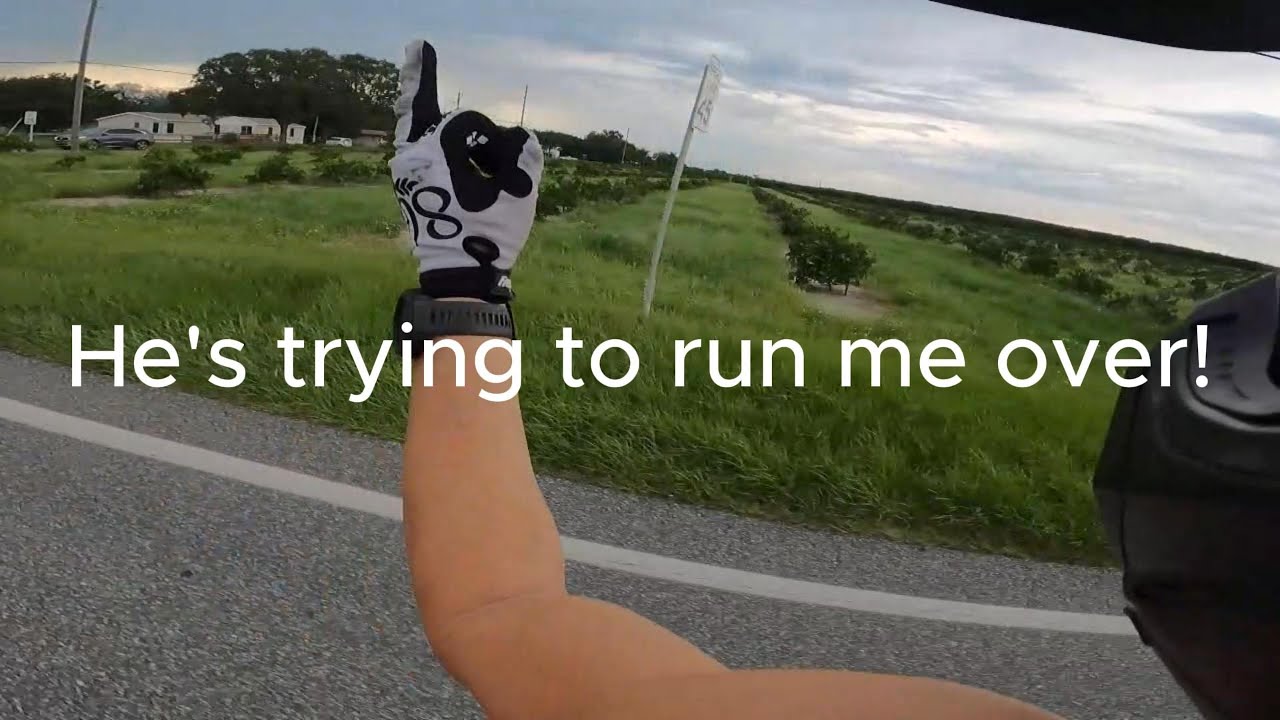 GUY TRIES TO RUN ME OVER - YouTube