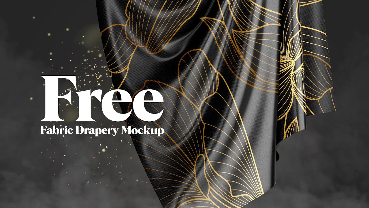 Free Fabric Drapery Mockup Presentation - YouTube