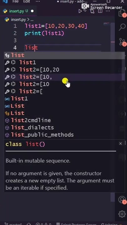 #4.1 how to append the item to list in python using insert method - YouTube