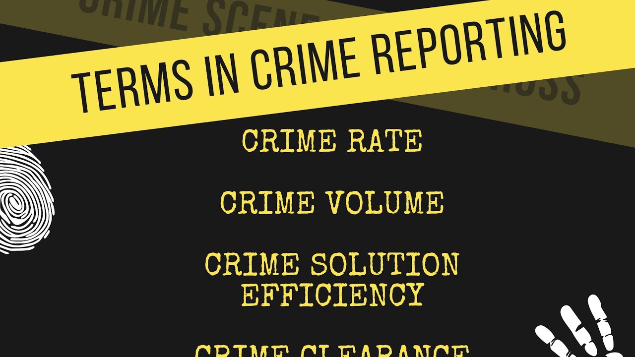 TERMS IN CRIME REPORTING (PREFINAL LESSON INTRO TO CRIM) - YouTube
