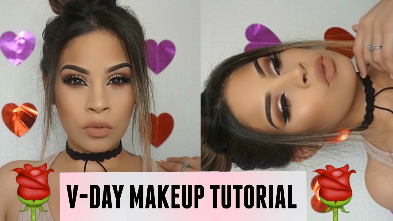 V-day Glam Makeup Tutorial - YouTube