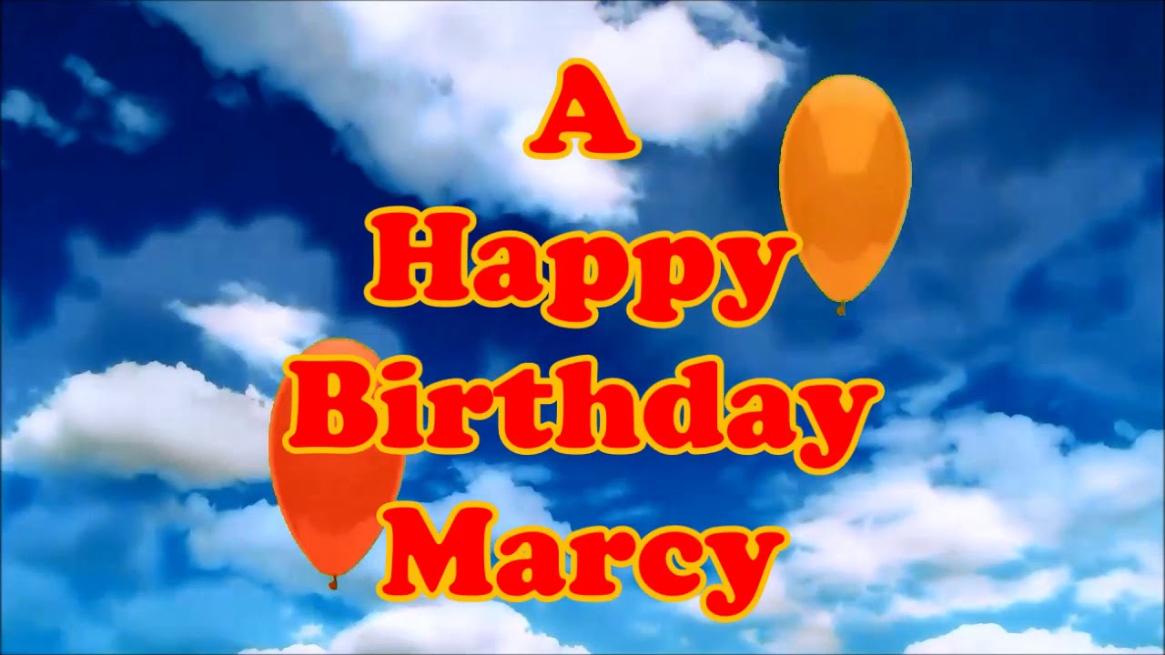 Marcy Happy Birthday floating balloons - YouTube