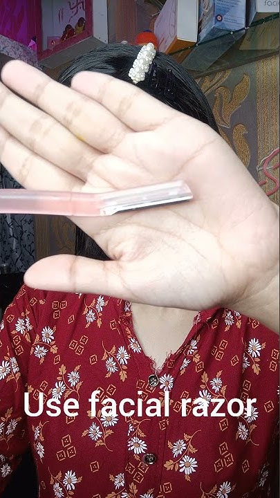 how to use face razor to remove unwanted facial hair from face #shorts ...