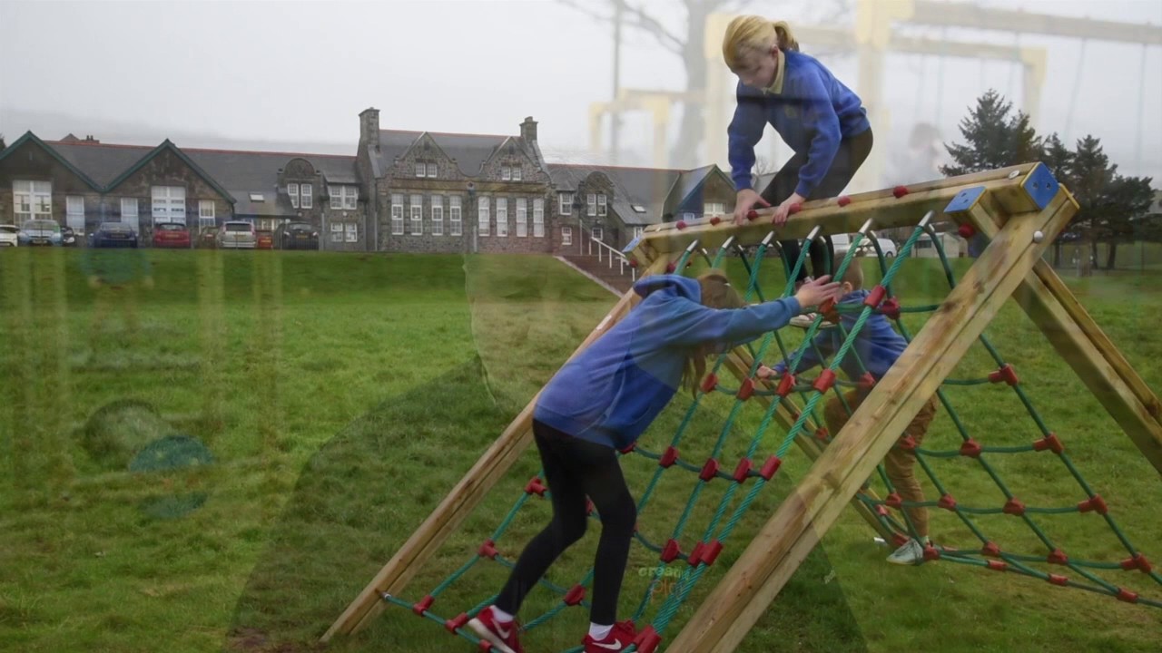 Ysgol Bro Lleu Playground Opening - YouTube