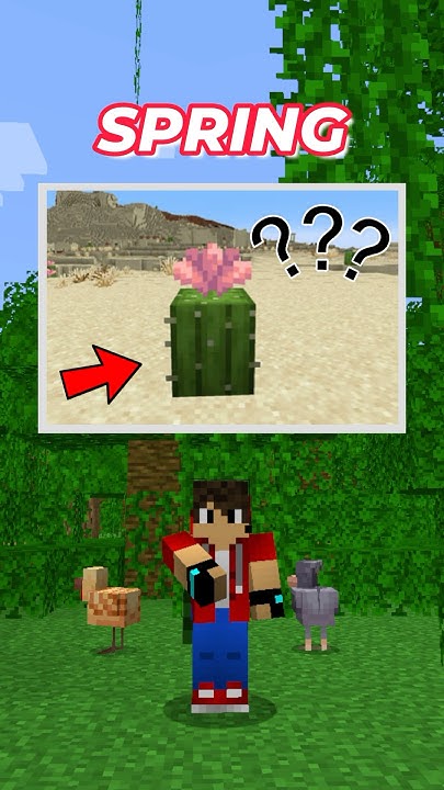 ⛏️⚒️ 5 COSAS que NO SABÍAS de la SPRING DROP en MINECRAFT 🌸 #shorts - YouTube
