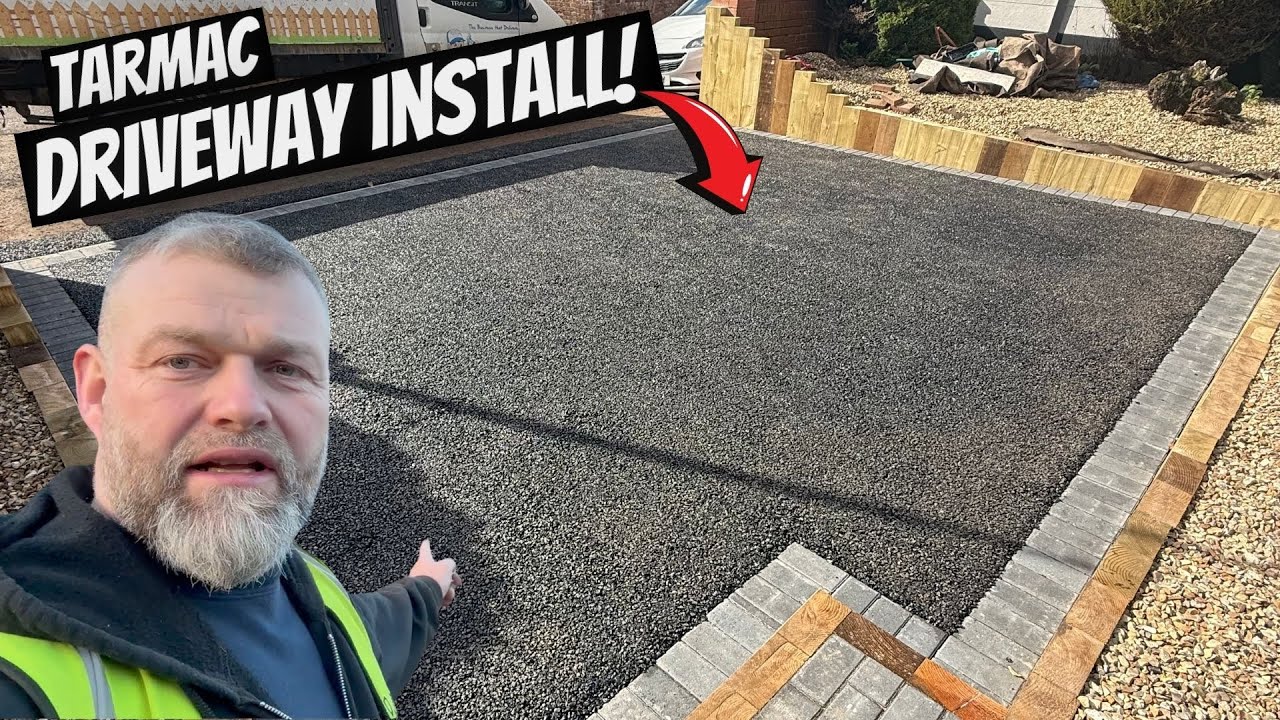 COMPLETION of The TARMAC DRIVEWAY & The 12FT Fence Install! - YouTube