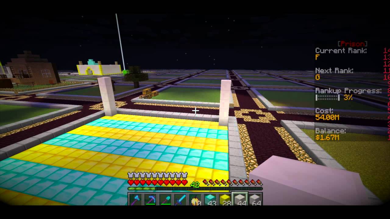 minecraft {GlowCraft OP Prison Server}-Building a house - YouTube