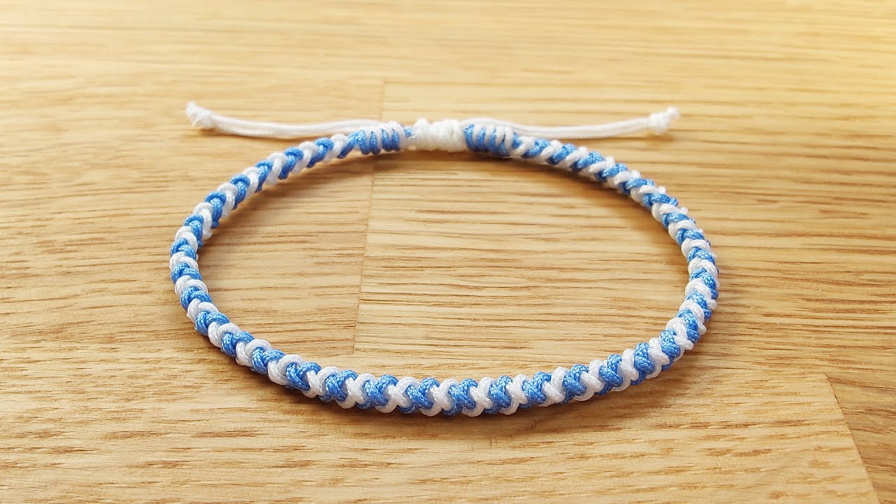 Four Strand Braid Bracelet Tutorial | How to DIY Macrame Bracelet ...