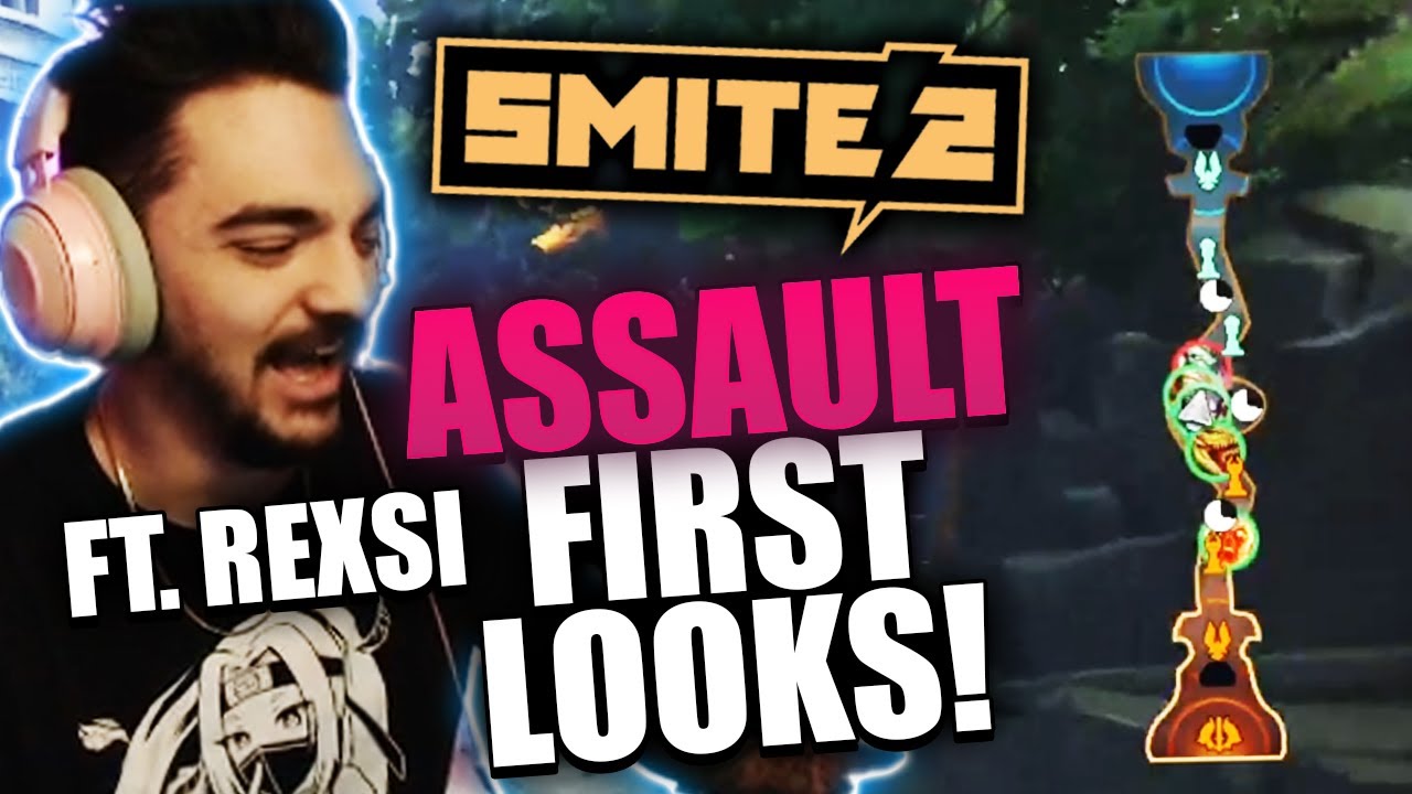 PLAYING THE NEW ASSAULT MAP IN SMITE 2 VERSUS REXSI! - YouTube