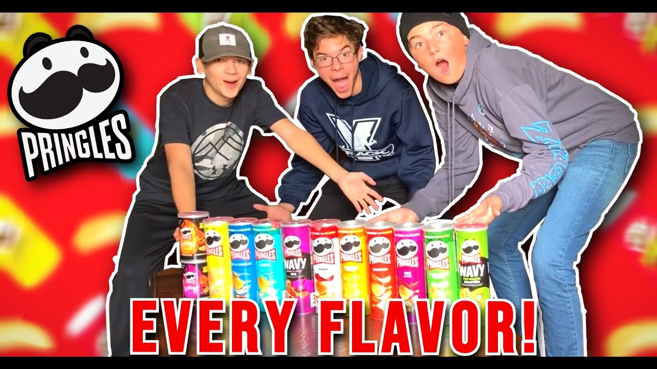 TRYING EVERY PRINGLES FLAVOR! (BUSSIN) - YouTube