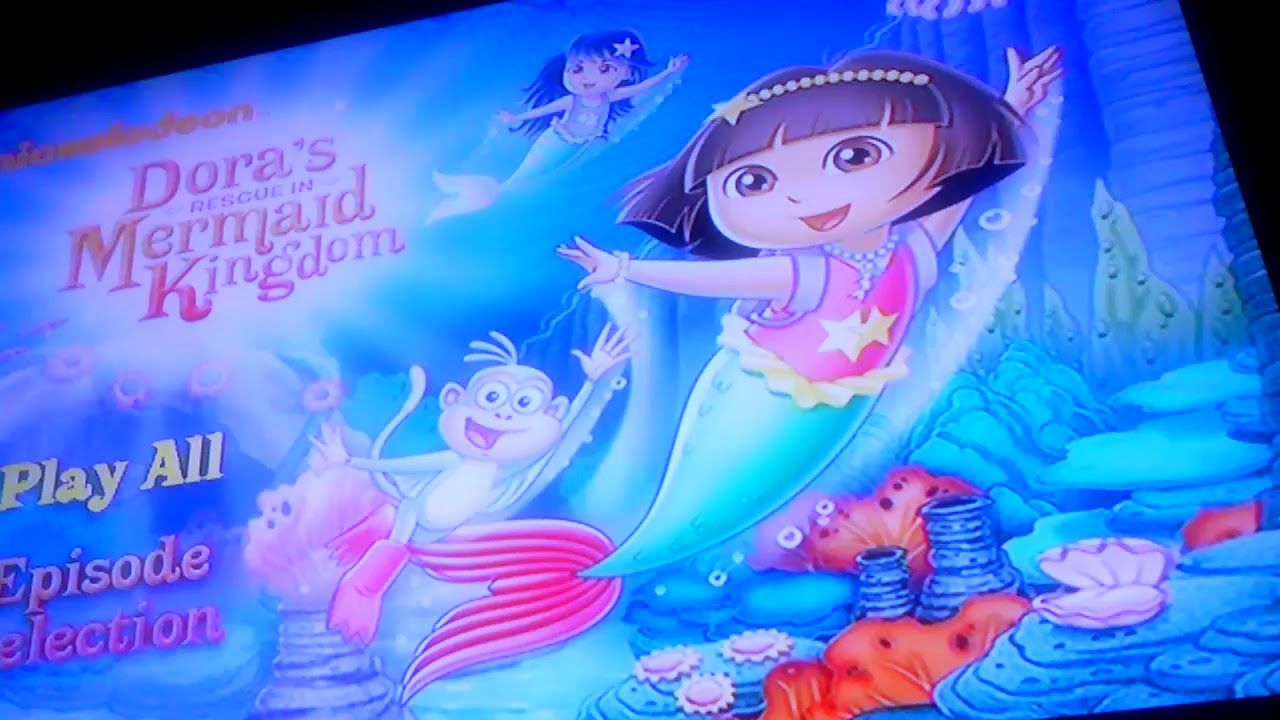 DORA the EXPLORER- Dora's RESCUE IN Mermaid Kingdom Menu Fail! - YouTube