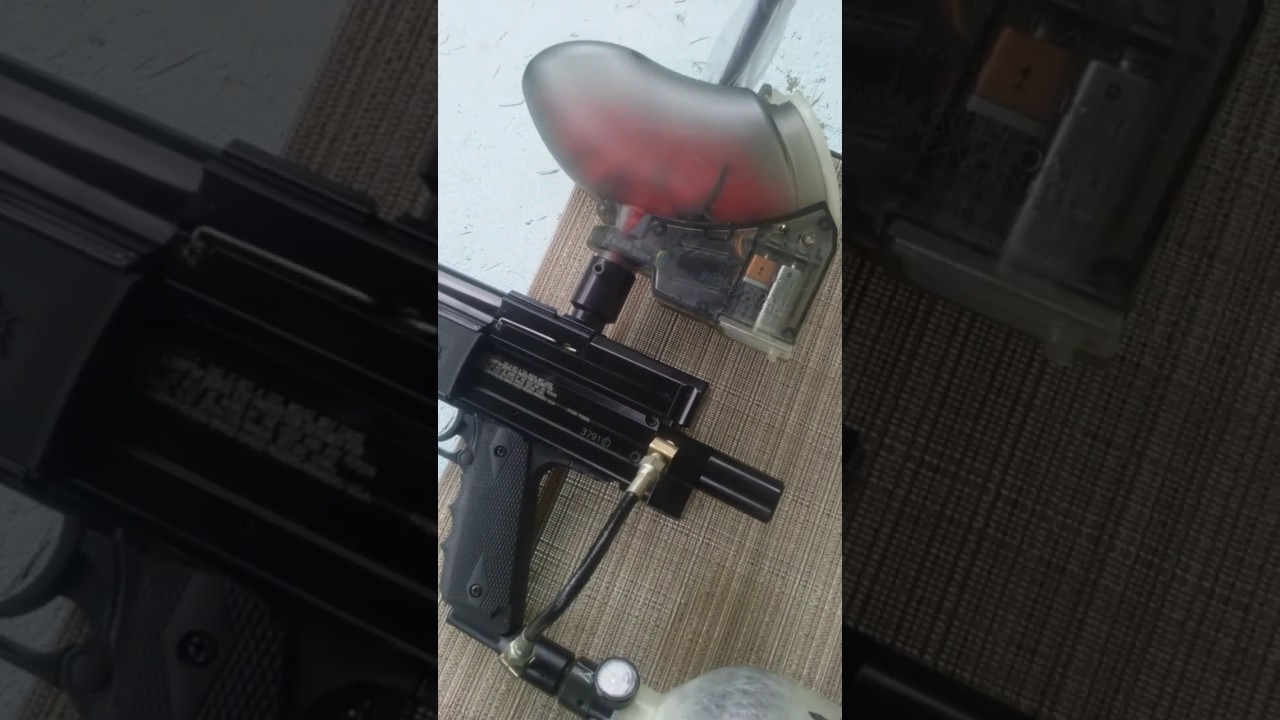 brass eagle rainmaker shooting - YouTube