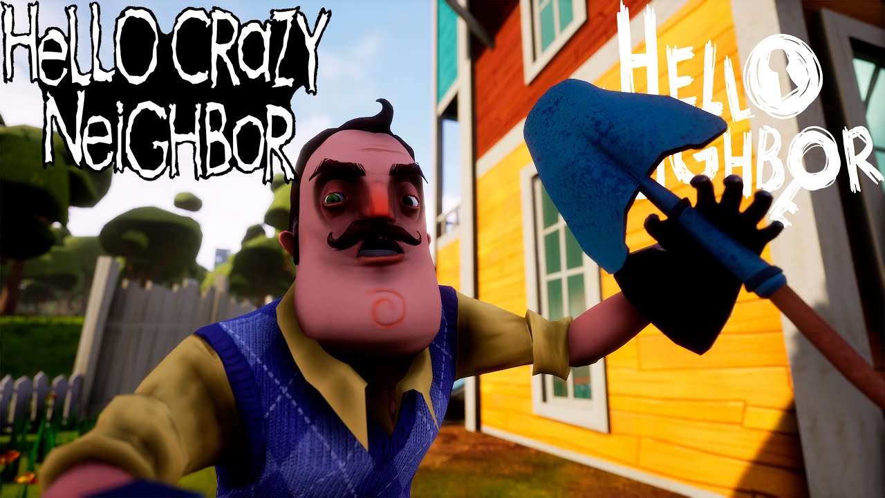 HELLO NEIGHBOR - HELLO CRAZY NEIGHBOR #1 - HELLO NEIGHBOR MOD KIT - YouTube