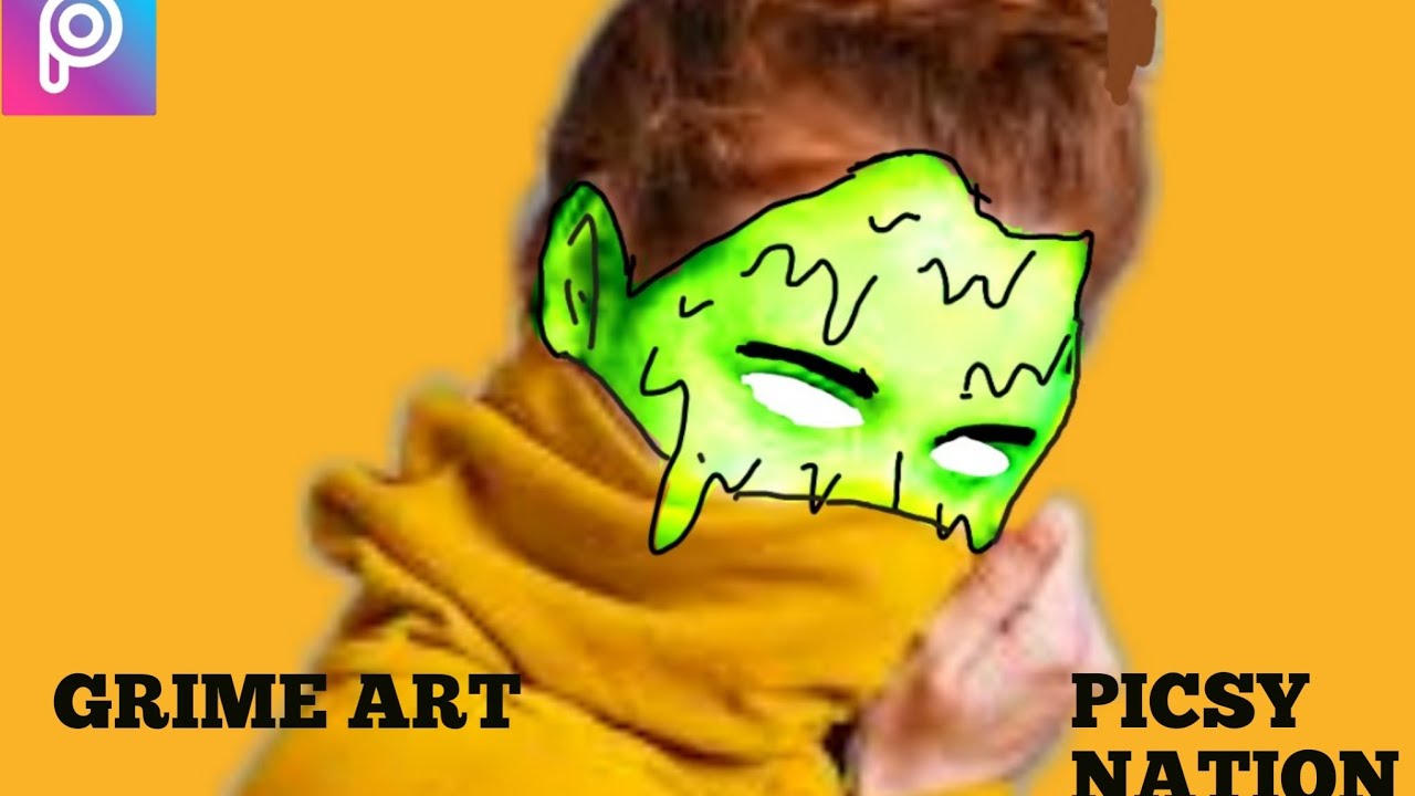 How to make GRIME ART EFFECT using pics art - YouTube