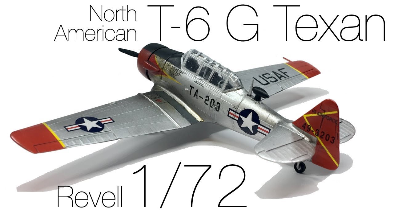 T-6 G Texan 1/72 Revell 03924 Model Build | RWO Models - YouTube