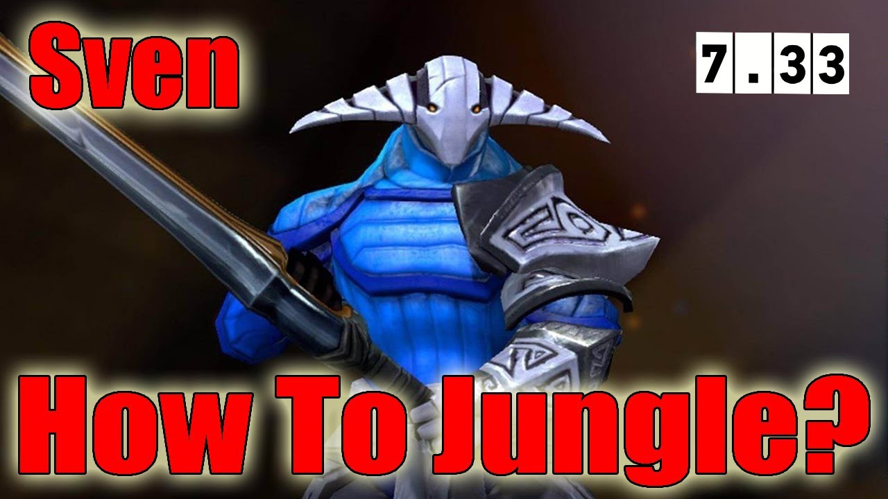DoTa 2 How To Jungle Sven Patch 7.33 iRG 7300 gold - YouTube