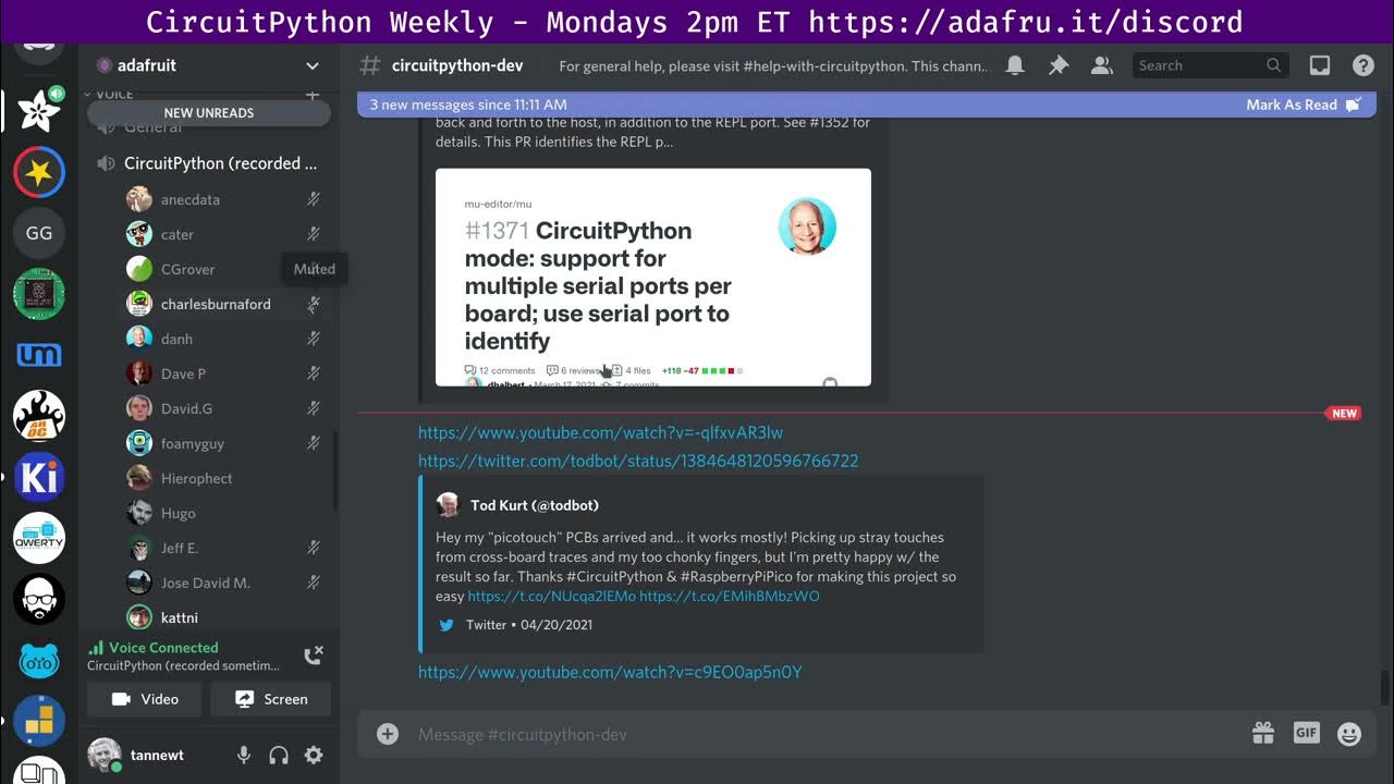 Circuitpython Weekly Meeting For April 26th 2021 Adafruit Youtube