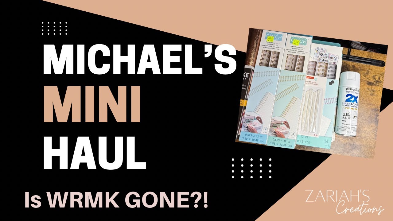 Mini Michael’s Haul | Are we losing We R Memory Keepers - YouTube