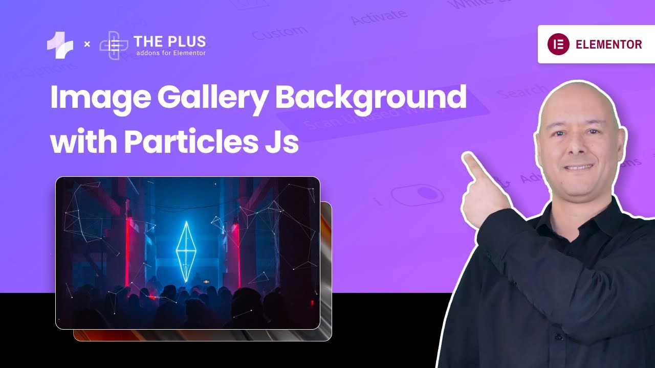 How to Create Image Gallery Background with Particles Effect (Elementor ...