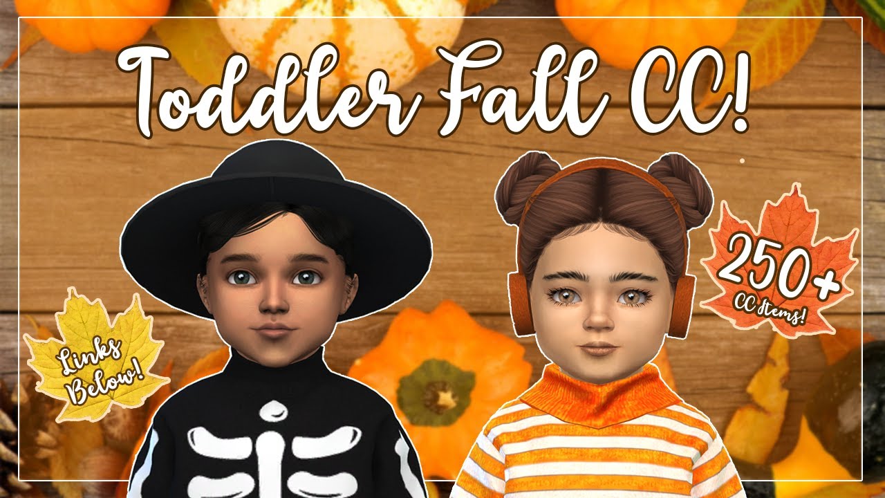 *NEW* 250+ Fall Toddler CC Items: The Sims 4 🍁 - YouTube