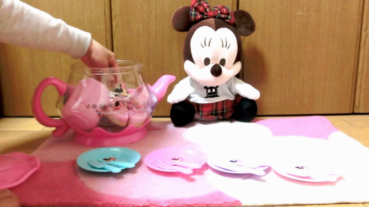 Minnie Mouse Tea Pot Set★ミニーマウスのティーポットセット がかわいい！ - YouTube