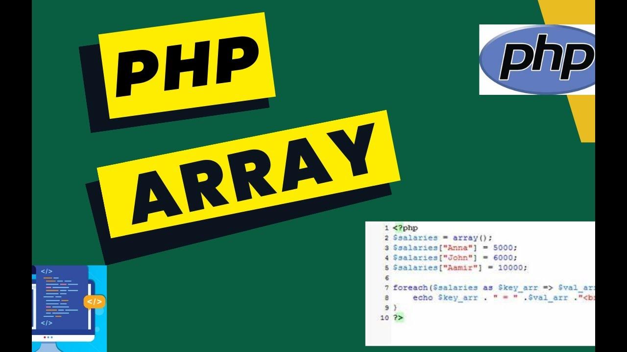 How To Use Php Array Php Associative Array Phpprogramming Youtube
