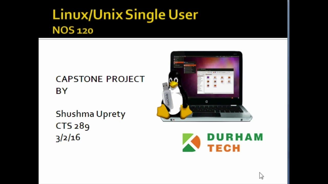NOS 120 - Introduction to Linux - YouTube