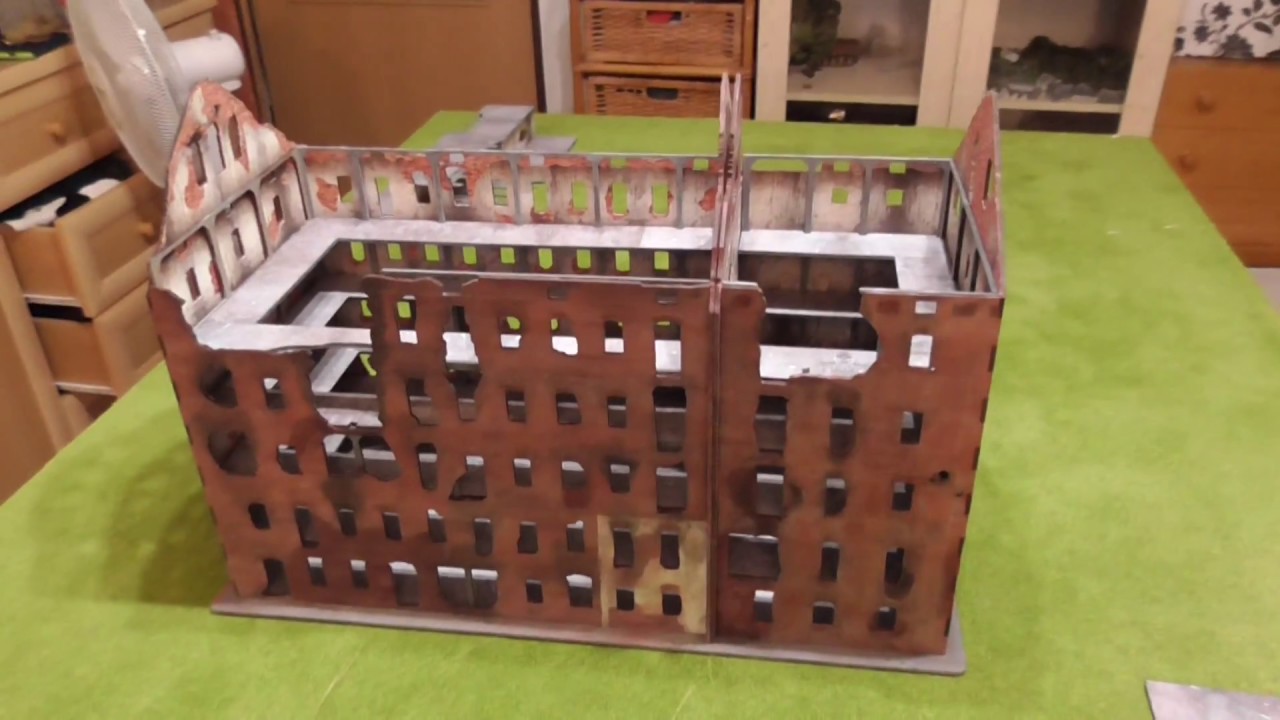 Bolt Action - Building -Stalingrad - Grudinin Mill - part II - YouTube