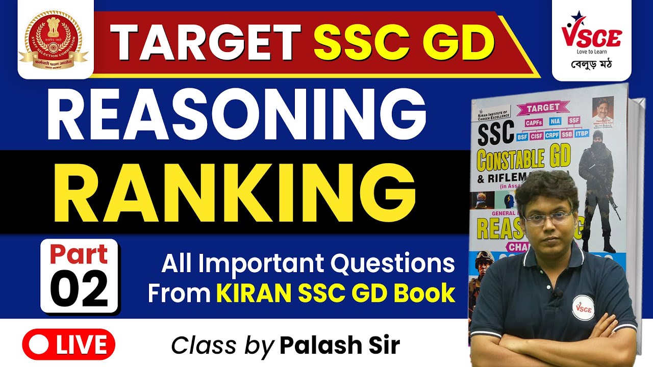 SSC GD 2024 | SSC GD Reasoning Class By Palash Sir | SSC GD Reasoning ...