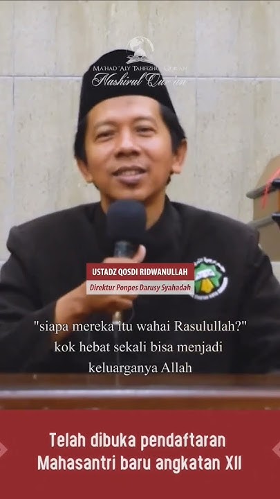 Dosen Tamu Ustadz Qosdi Ridwanullah Direktur Ponpes Darusy Syahadah #alqurankareem #alqurankecil ...