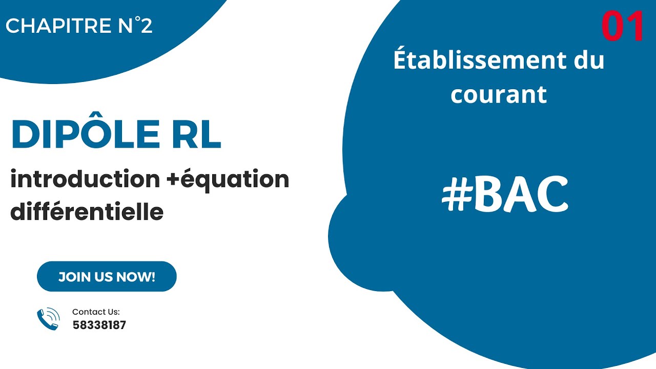 01_Dipôle RL:introduction +équation différentielle(Établissement du ...