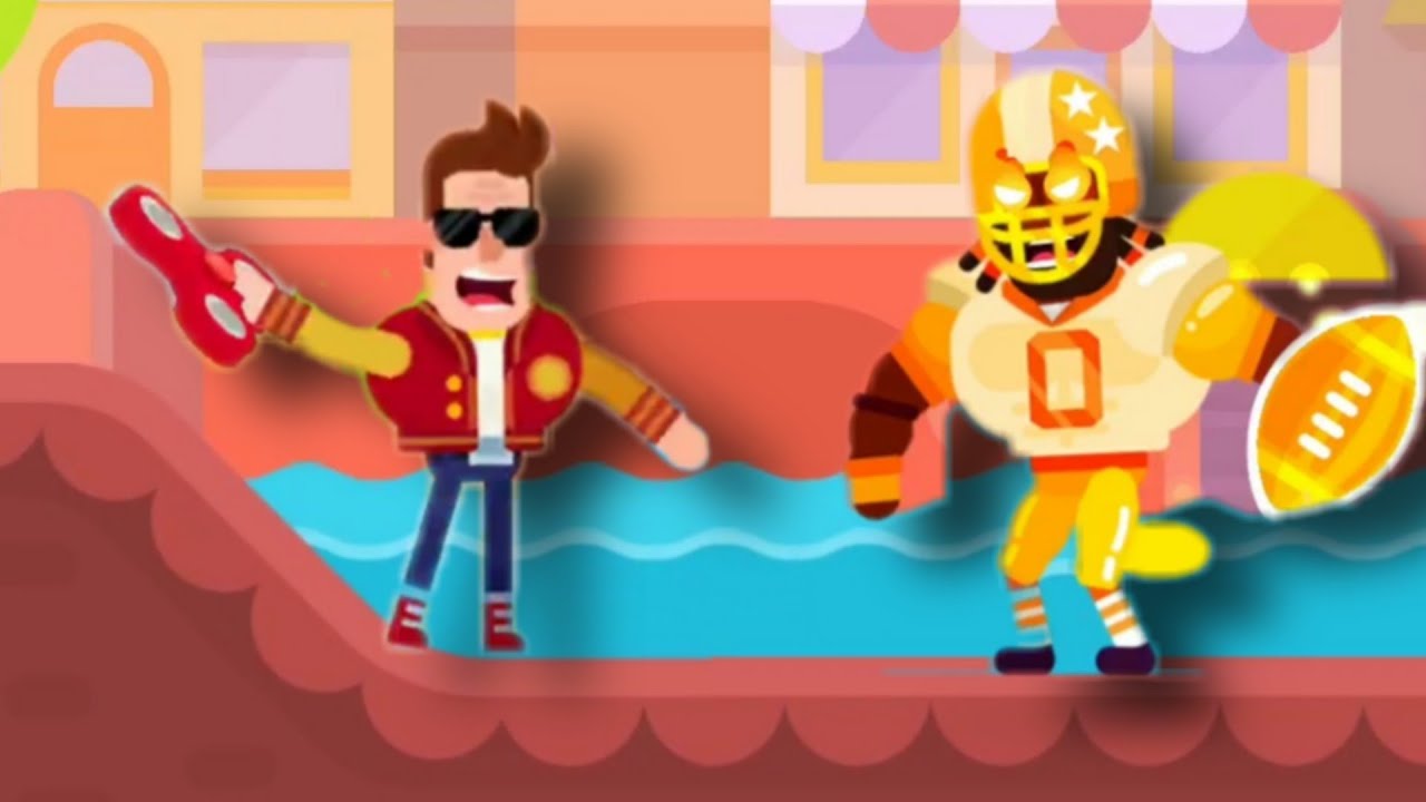 Bowmasters Schoolmates VS Mad Mike epic gameplay - YouTube