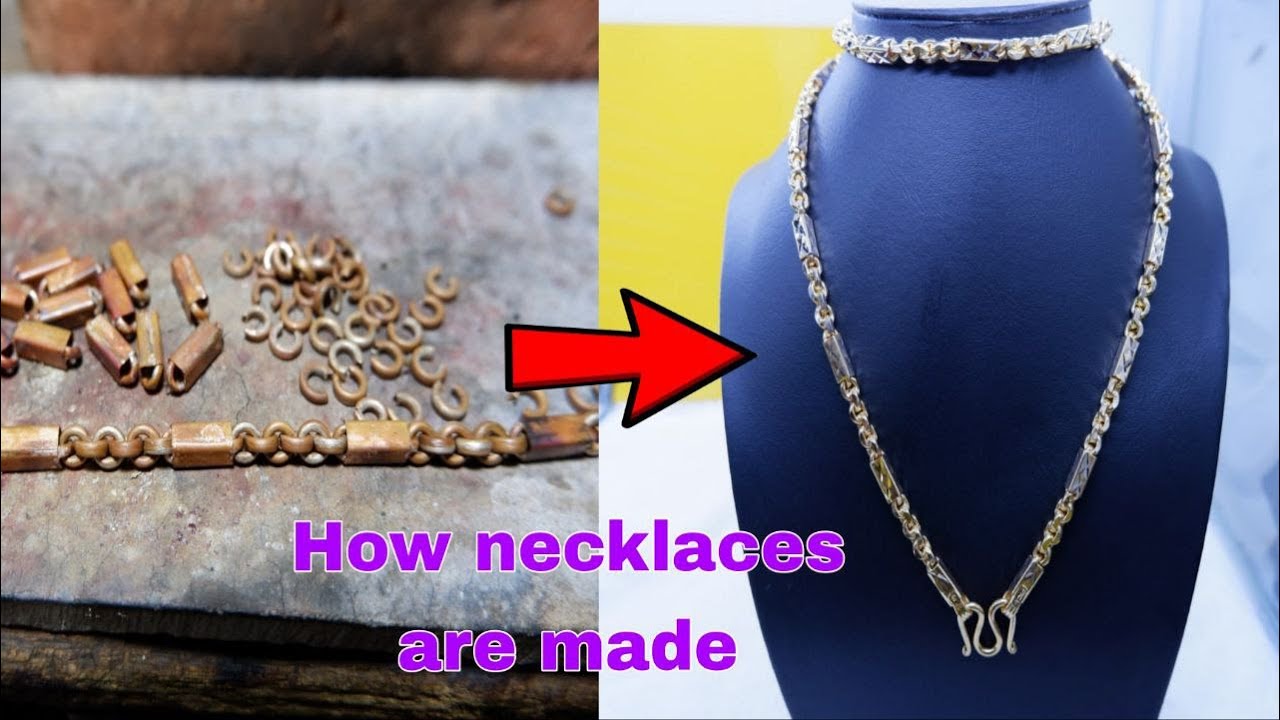 Cane knot fashion necklace for men How to make handmade necklace - YouTube