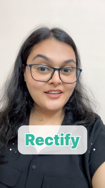 LEARN A NEW WORD EVERYDAY. Word Today: Rectify #english #learnenglish #englishwords # ...