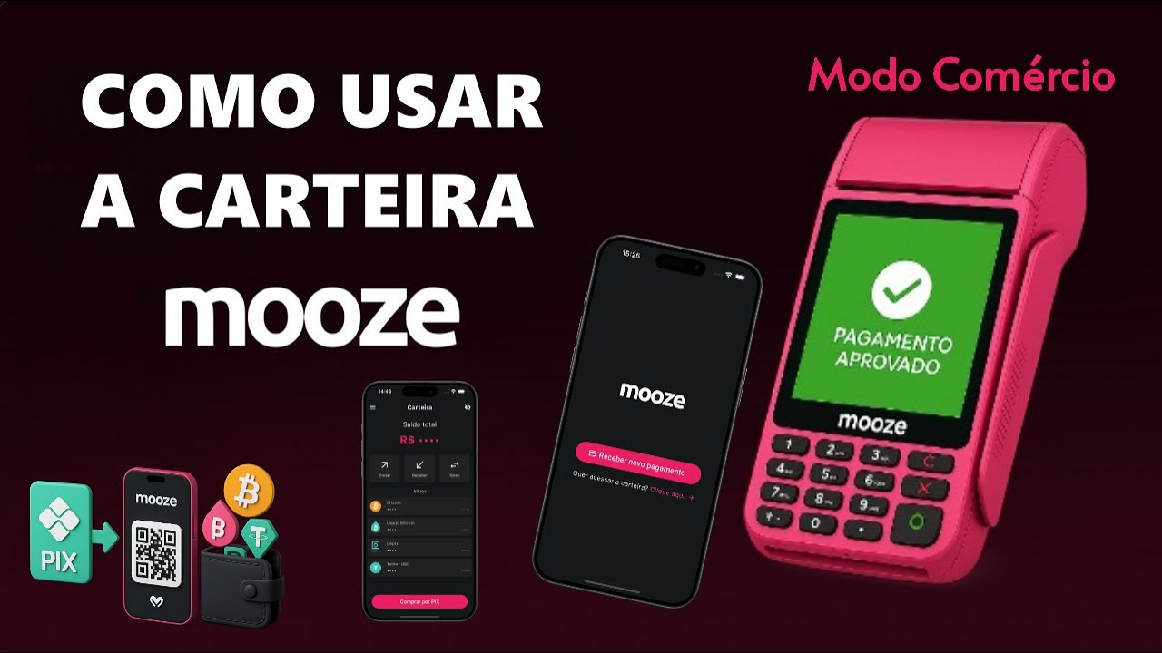 Como instalar a Mooze e receber em BTC no comércio - YouTube