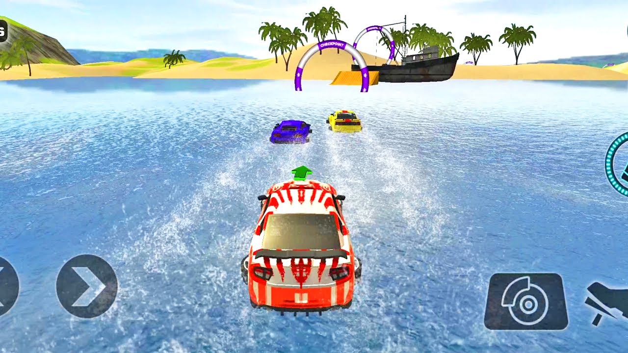 Car Water Surfing Stunt Game #10 Android Gameplay | Car Water Stunt ...