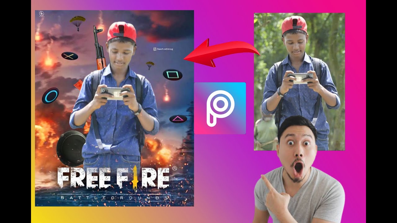 Free Fire photo editing | background change free fire |amazing photo ...