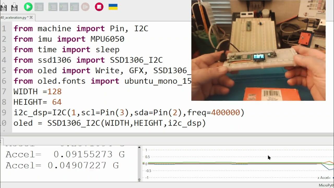 This is the homework for Lesson 40 of the Raspberry Pi picoW Measuring Acceleration. - YouTube