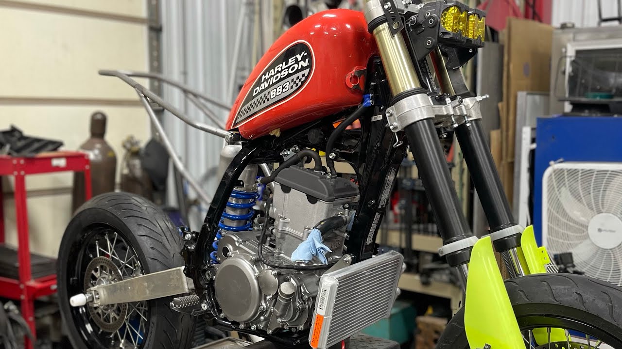 DRZ400SM SuperMoto Build - Rear Subframe Mockup - YouTube