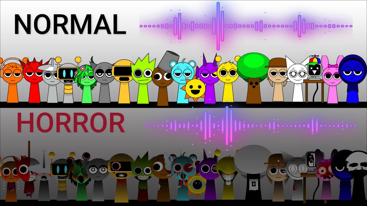 INCREDIBOX SPRUNKI NORMAL VERSIONS VS HORROR VERSIONS - SPRUNKI - YouTube