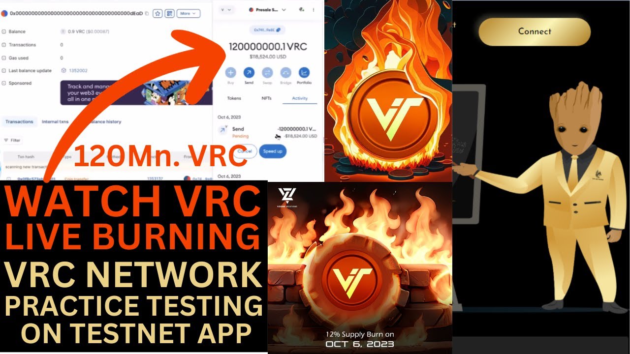 Virtual Coin Live Burning - VRC Network Practical Testing - VRC Network ...