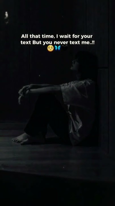 but you never text me 💔 - YouTube