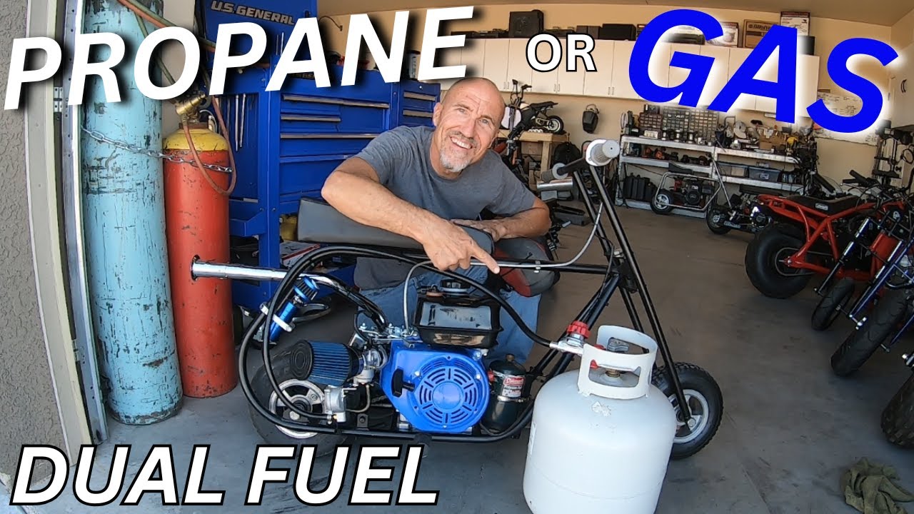 I Built an INSANE propane-powered mini bike - YouTube