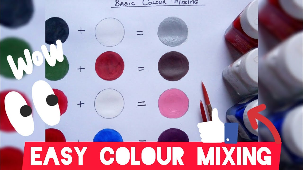 Colour mixing|Easy and simple|#fabartistme - YouTube