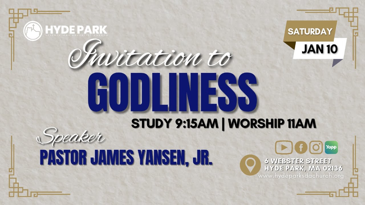 “Invitation to Godliness” - Pastor James Yansen, Jr. - YouTube