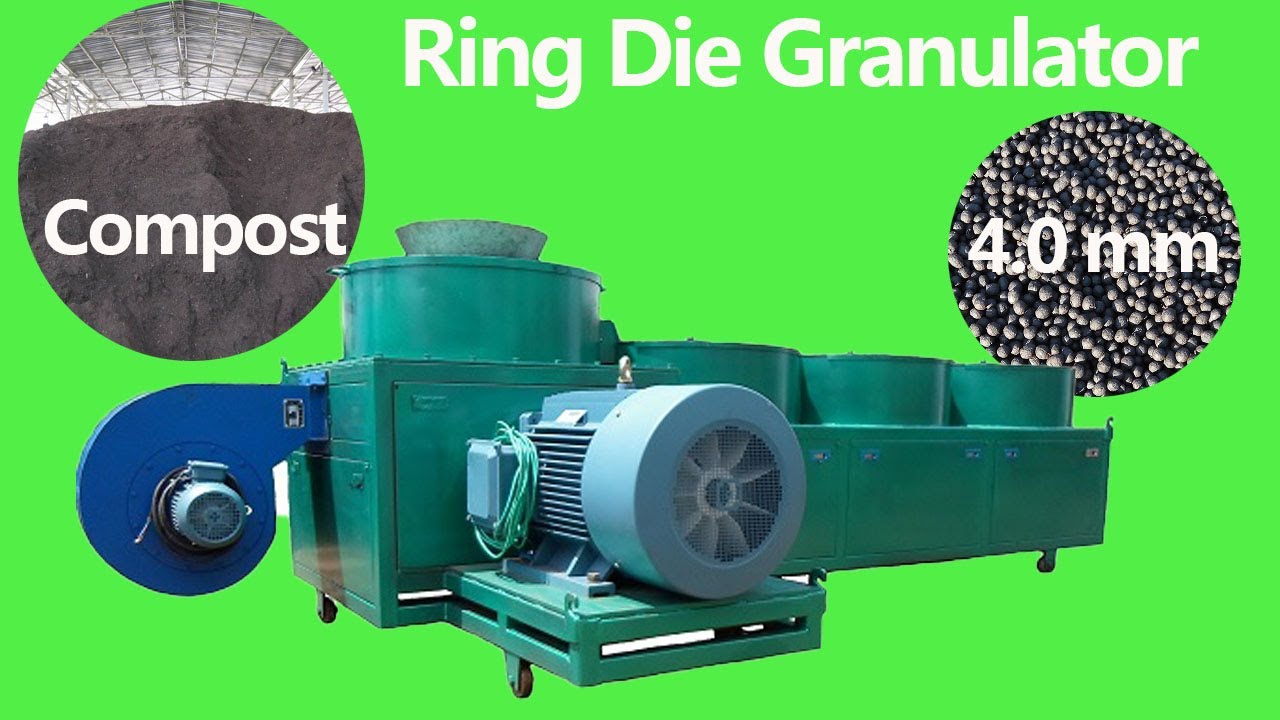 Cow manure compost organic fertilizer round pellets making machine ...