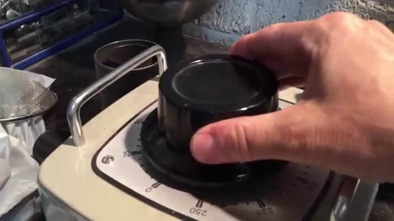 Fluid bed coffee roaster test - YouTube